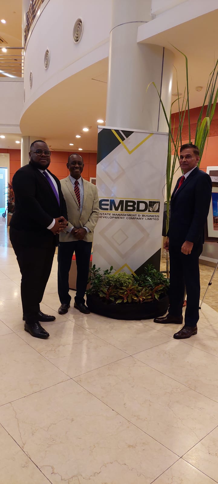 From left to right: EMBD's Director Darren Garner, Chief Executive Officer, Eric Griffith and ...